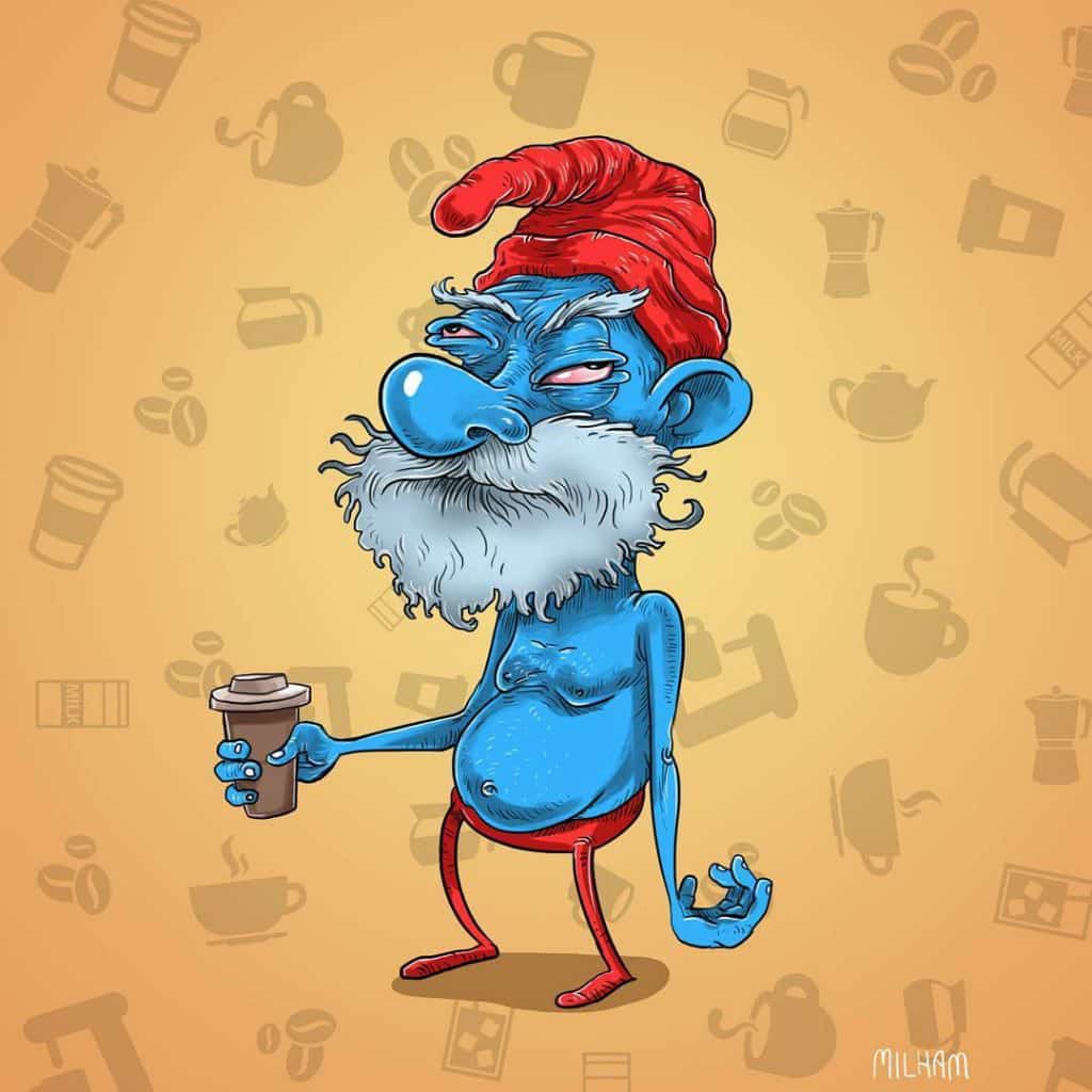 Artist Draws Hilarious Sleepy Caricatures of Famous Characters