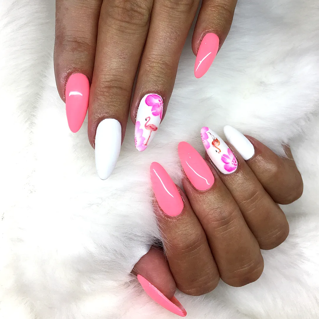15 Trendy Flamingo Nail Ideas for a Cute Look