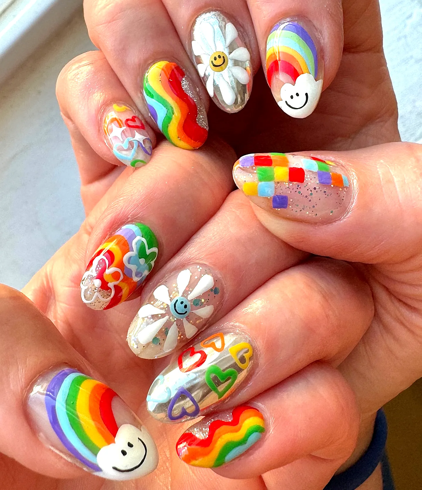 14 Cute Rainbow Nail Designs to Brighten Your Look