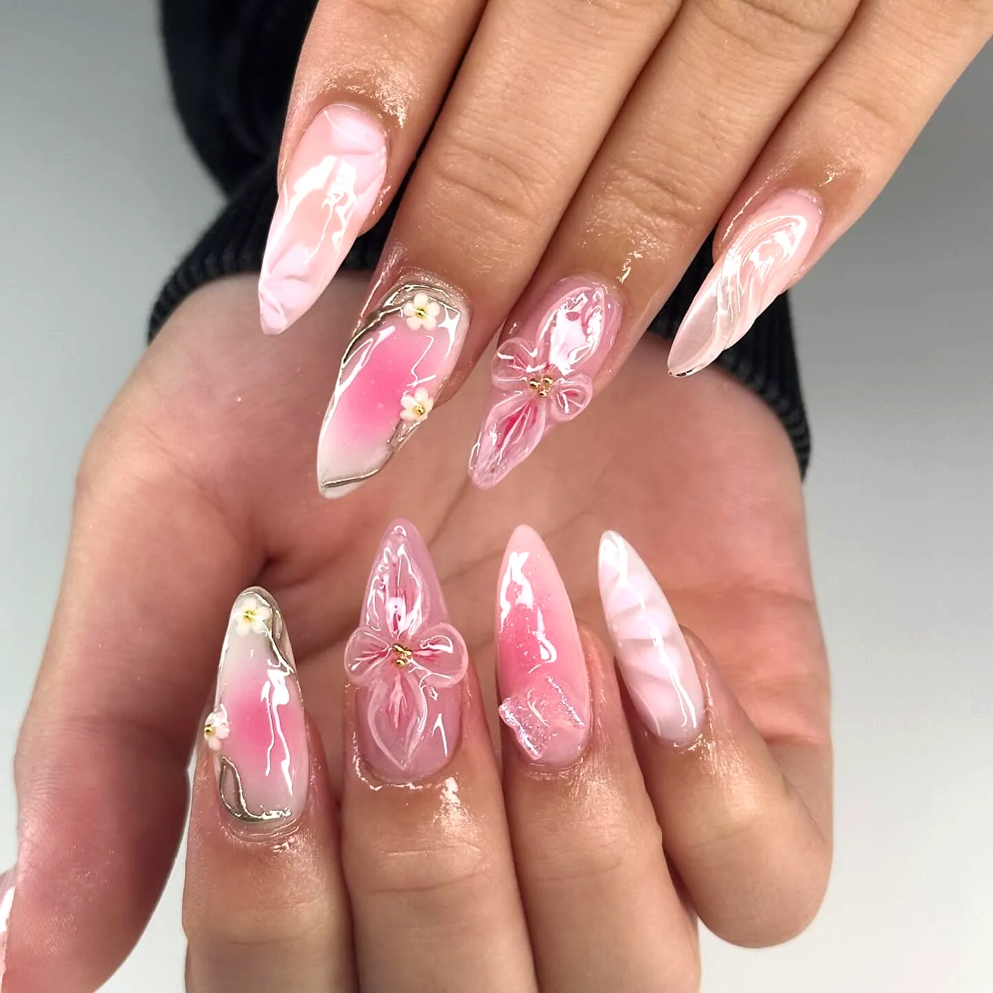 15 Cute Cherry Blossom Nails Ideas for Perfect Spring Style