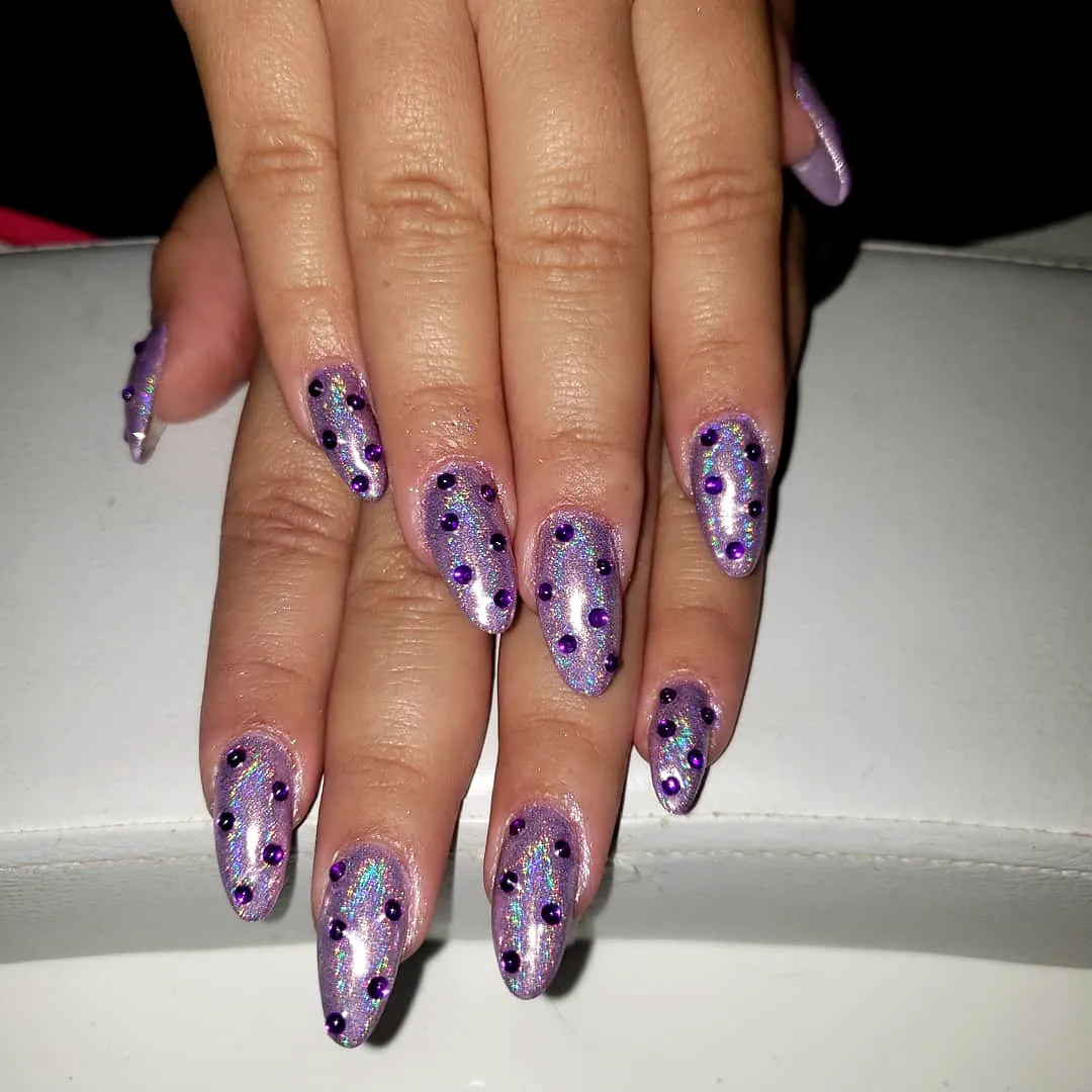 15 Cute Glitter Chrome Nails Ideas for a Glam Look